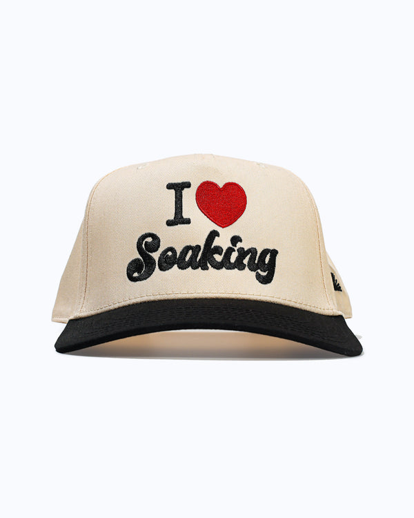 I Heart Soaking Hat - Black/Cream - SaltyTubCo